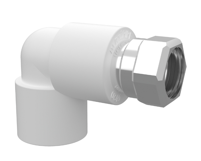 PP-R 90° Elbow with Nut | Kuzeyboru